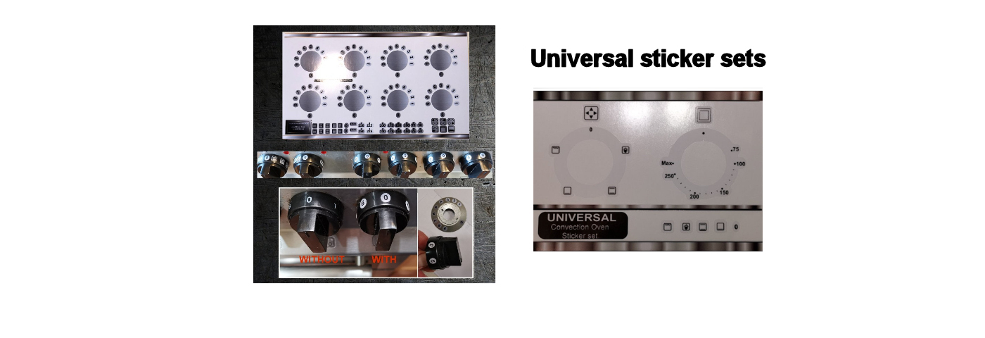 Oven Decals, Decal sticker sets